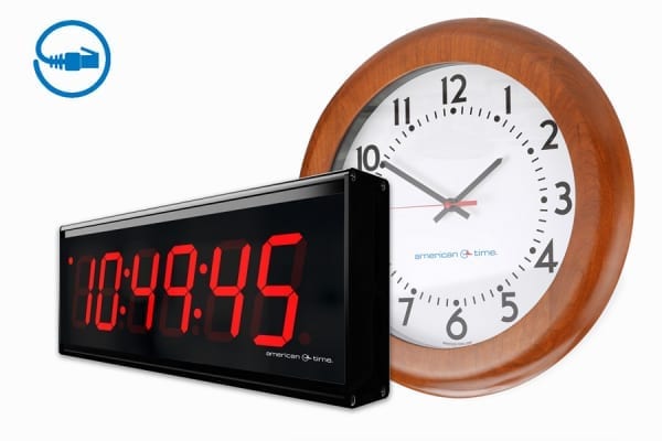 Power over Ethernet Clocks - POE Clocks | American Time