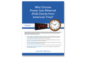 Why Choose Power over Ethernet (PoE) Clocks? | American Time