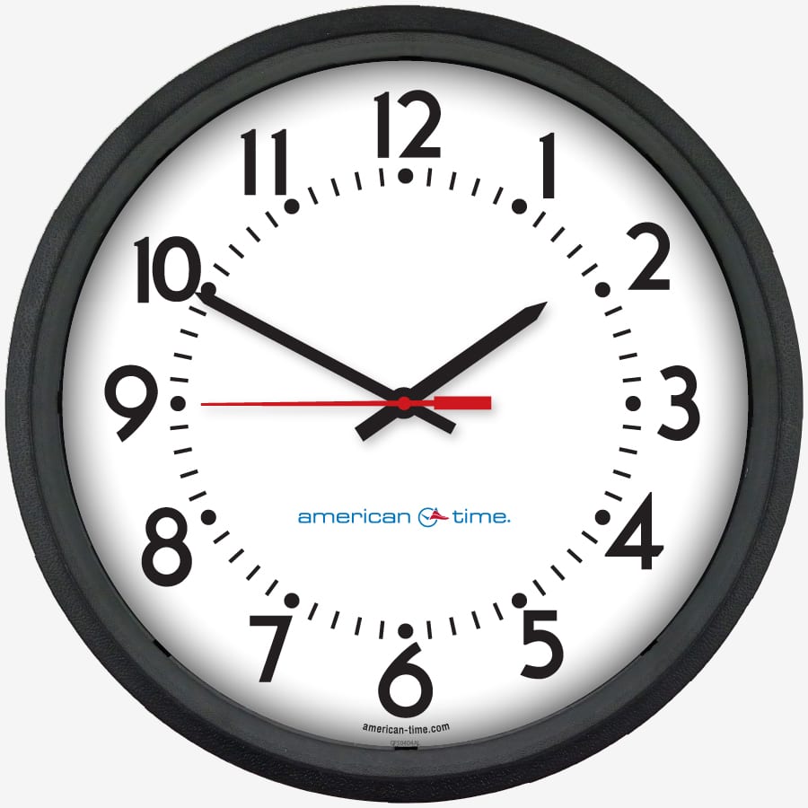 AllSync Plus Wired Analog Wall Clocks | American Time