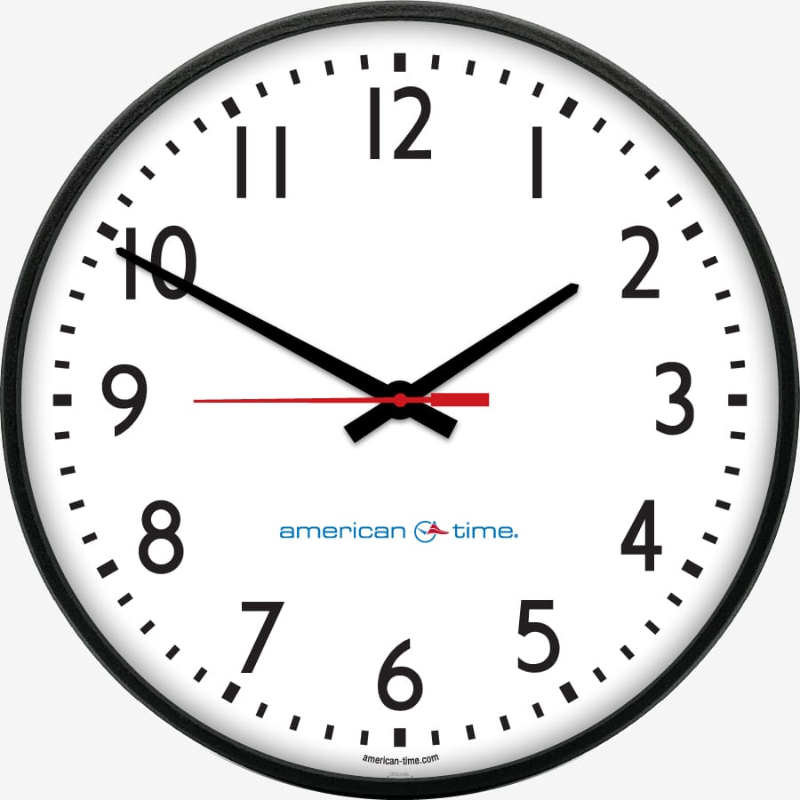 AllSync Plus Wired Analog Wall Clocks | American Time