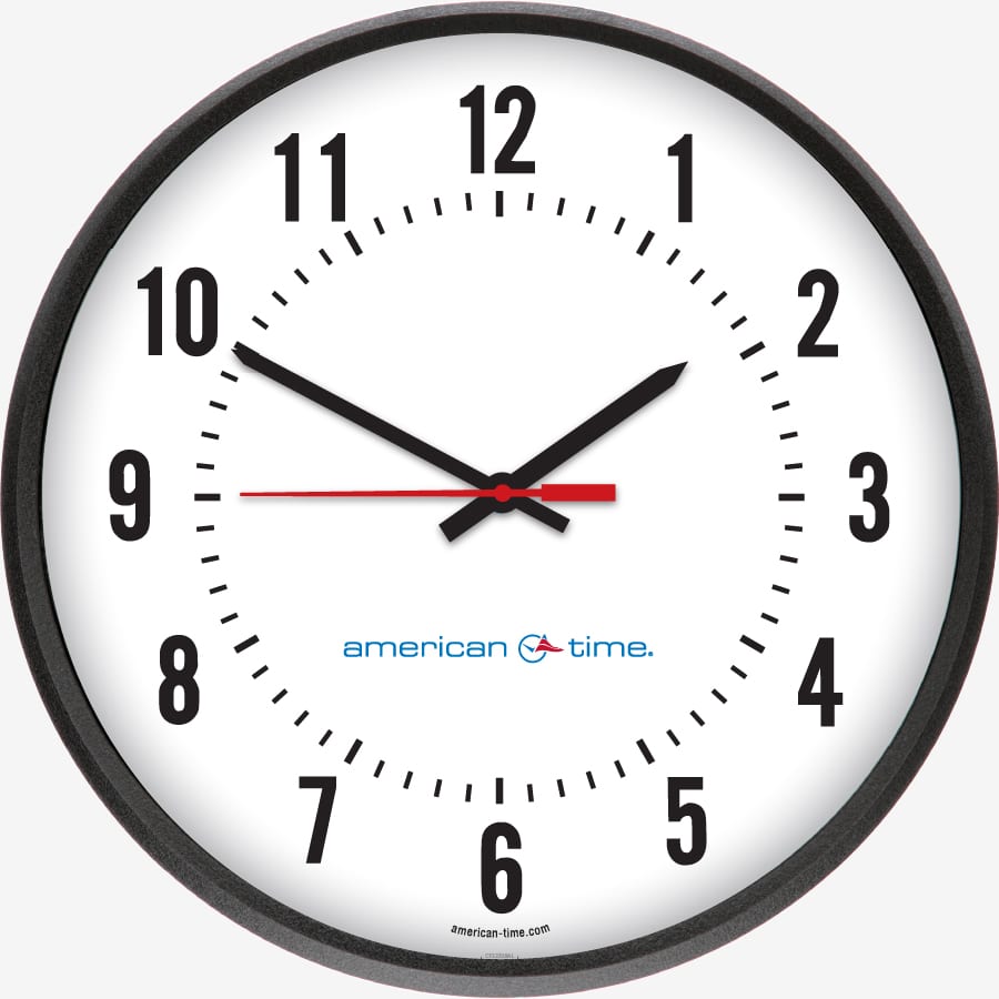 AllSync Plus Wired Analog Wall Clocks | American Time