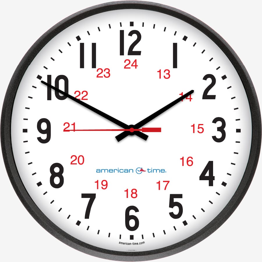AllSync Plus Wired Analog Wall Clocks | American Time