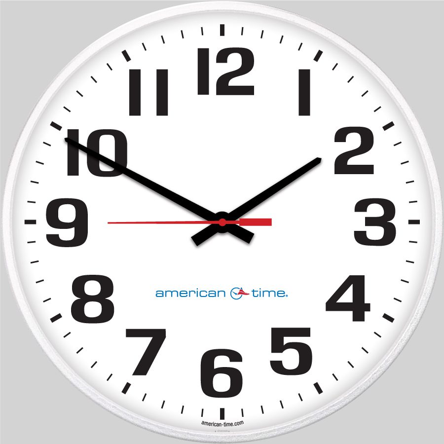 Power over Ethernet (PoE) Analog Wall Clocks | American Time