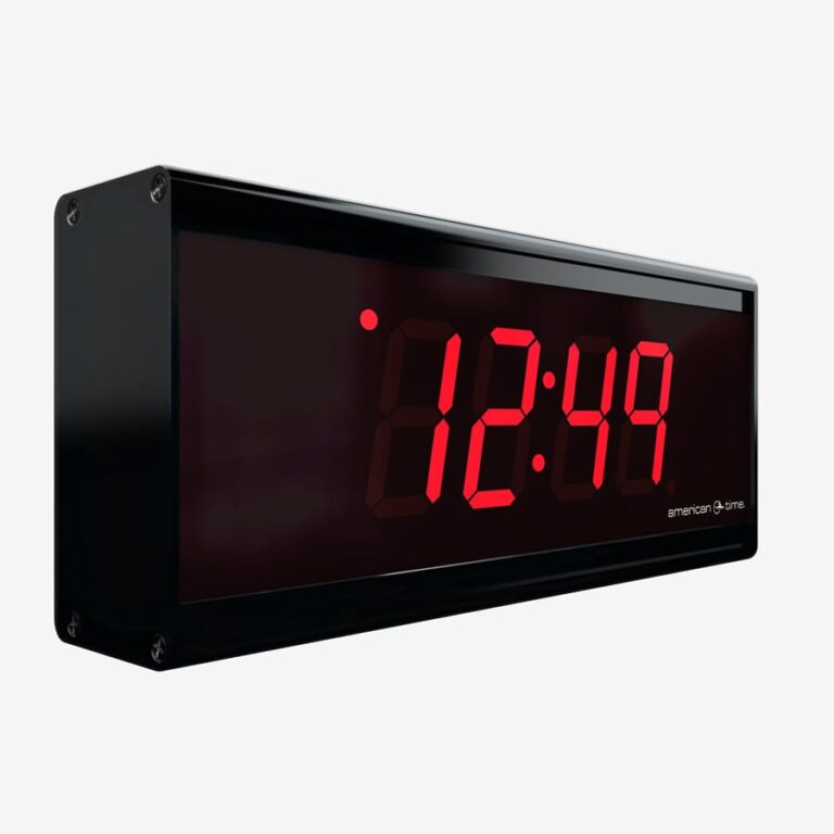 Bright and bold, these durable wireless digital clocks display time ...
