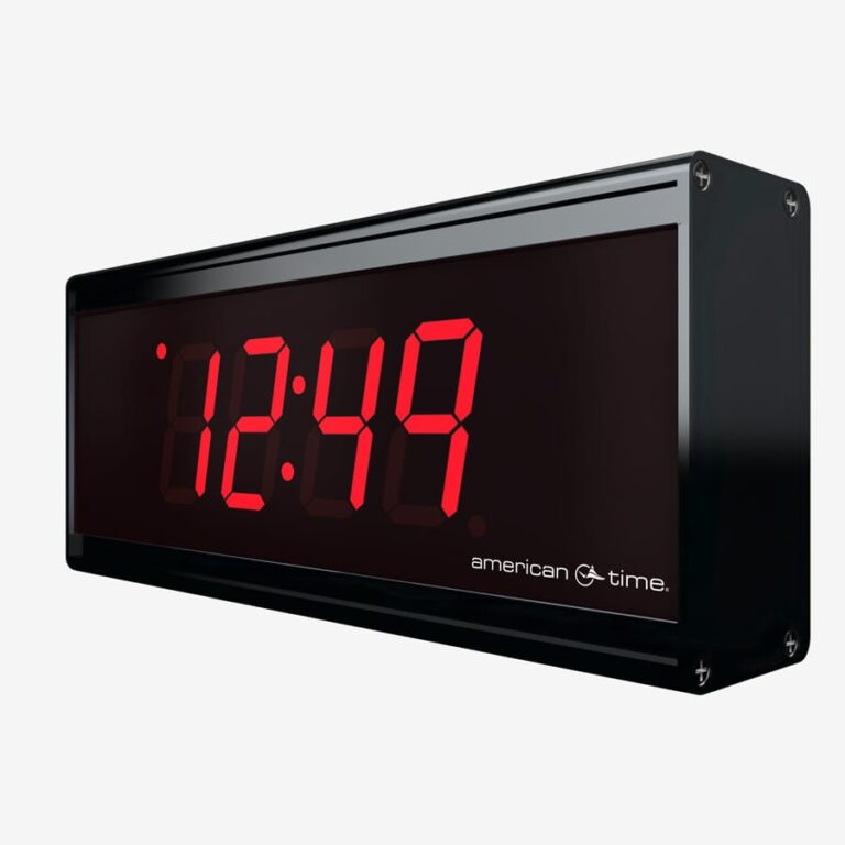 Bright and bold, these durable wireless digital clocks display time ...