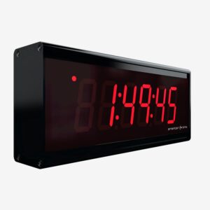 3-Wire Synchronous Digital Clock, 2.5" Red 6-Digit, Surface-Mount, 120V