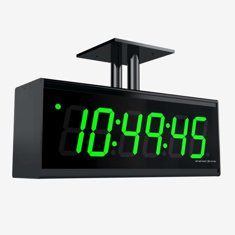 Sleek and sturdy digital Wi-Fi clocks synchronize time with your Wi-Fi ...