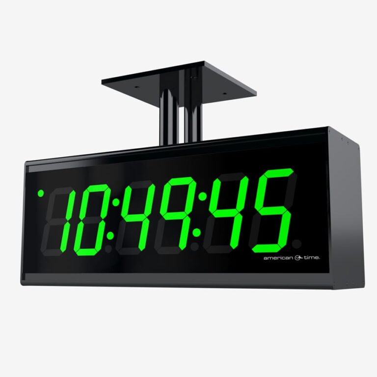 Sleek and sturdy digital Wi-Fi clocks synchronize time with your Wi-Fi ...