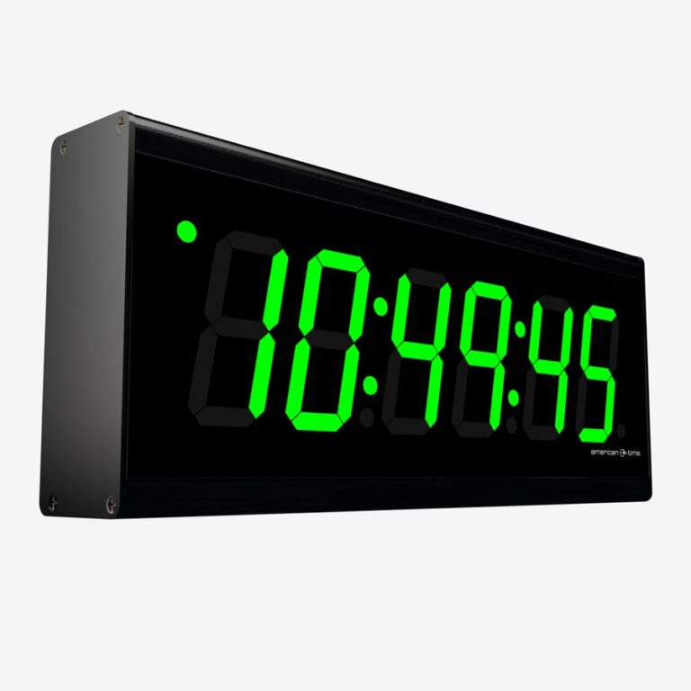 Wi-Fi Synchronized Digital Wall Clocks | American Time