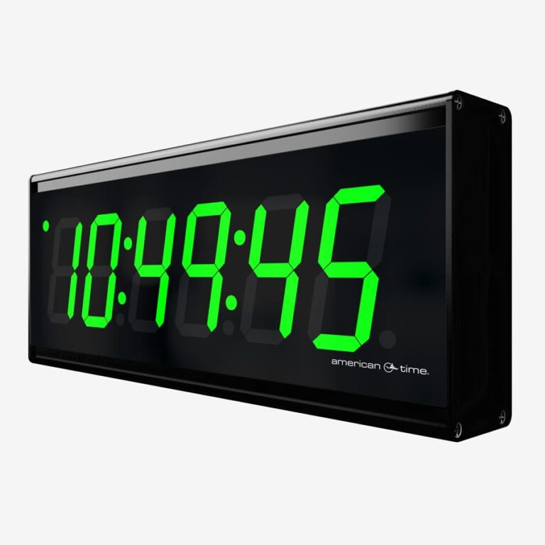 Wi-Fi Synchronized Digital Wall Clocks | American Time