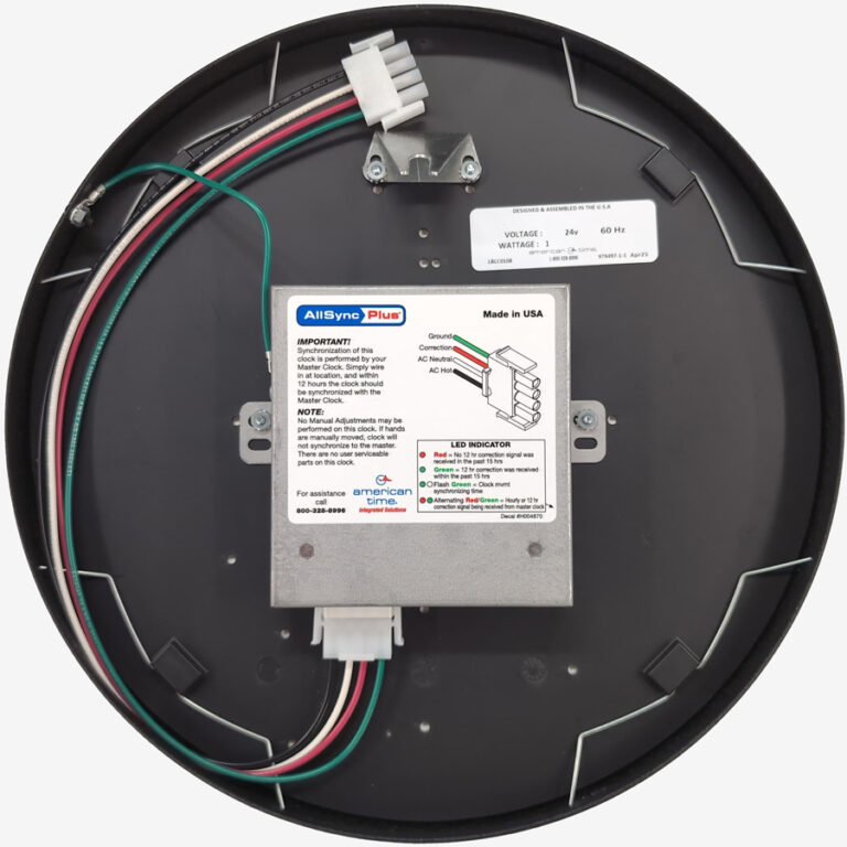 AllSync Plus Wired Analog Wall Clocks | American Time